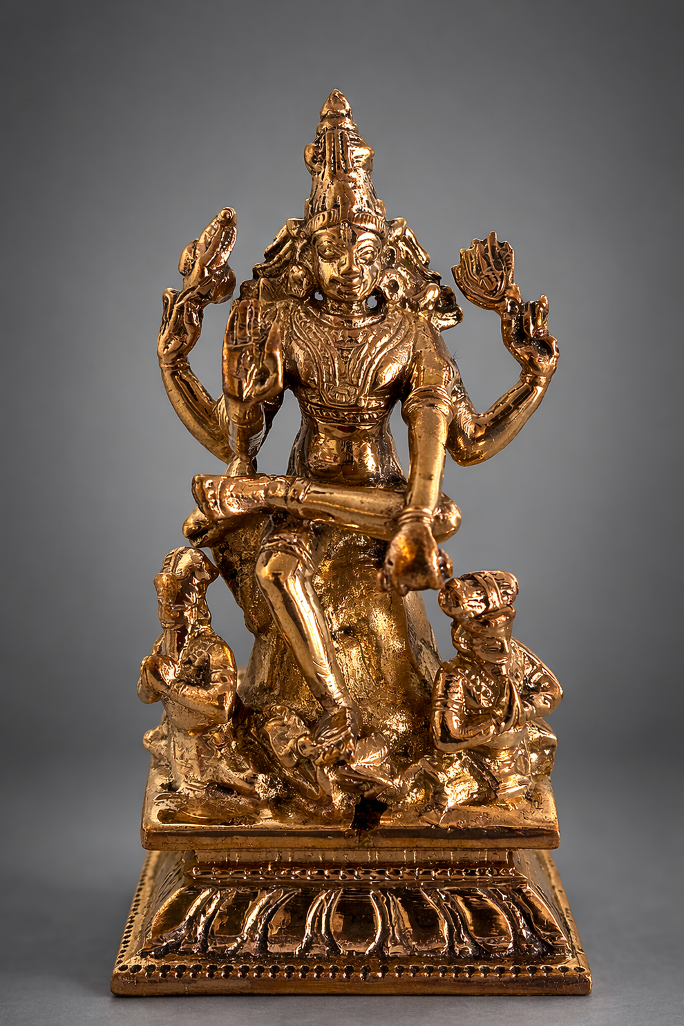 Dakshinamurthy 4-Inch Panchaloha Idol - Shree Ma Sculptures