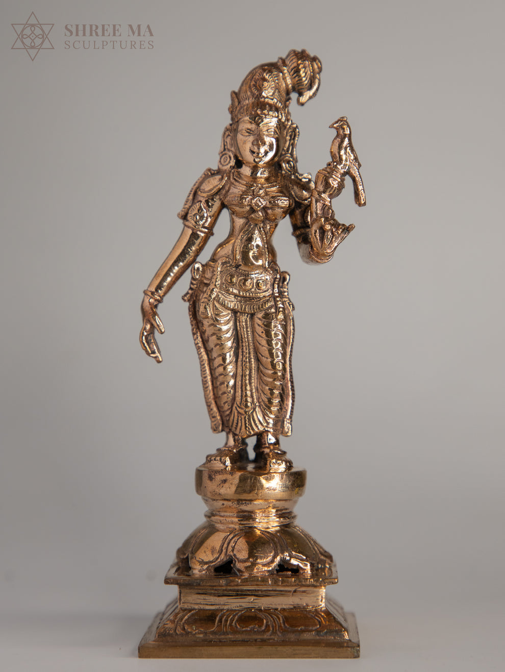 Andal 5.5" Panchaloha Idol | A Sacred Symbol for Pooja - Shree Ma ...