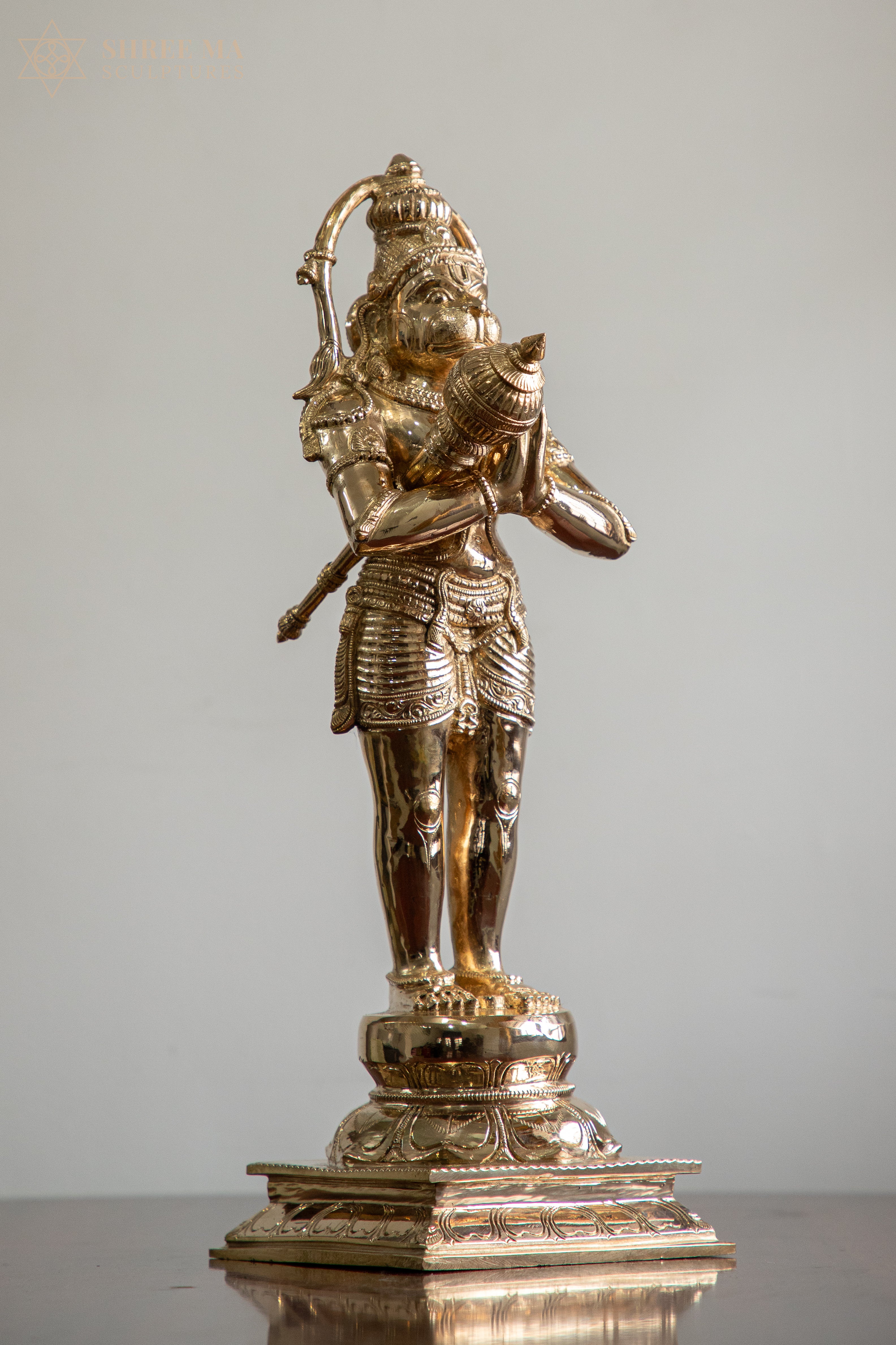 Hanuman 18-Inch | Handmade Panchaloha Sculpture - Shree Ma Sculptures